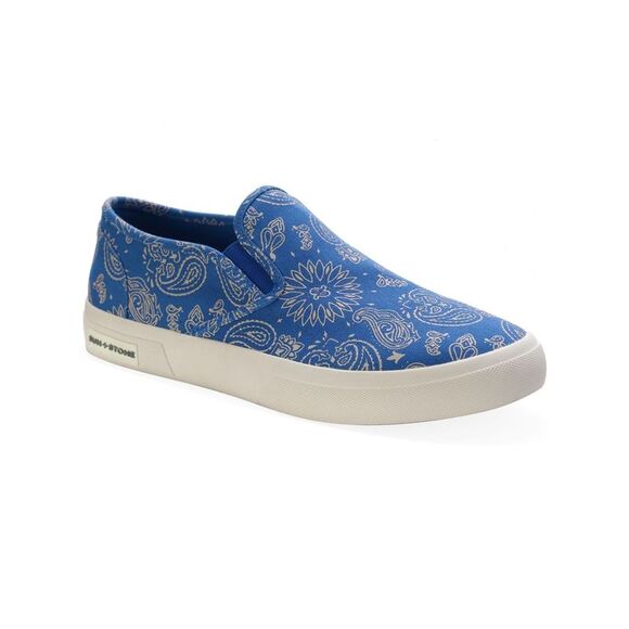 Sun + Stone | Shoes | Sun Stone Mens Blue Bandana Reins Round Toe ...